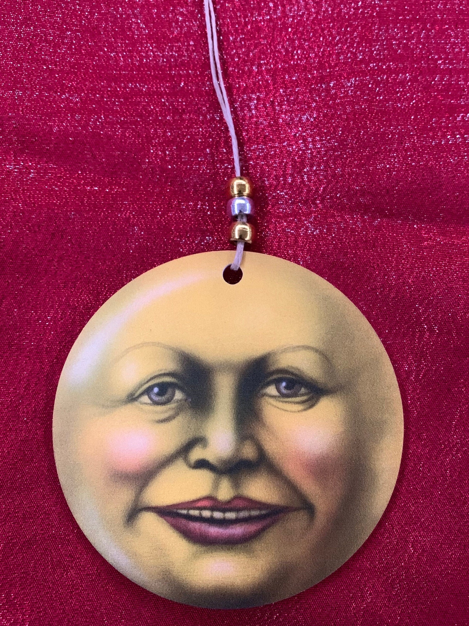Boardwalk Originals 4 Smiling Moon Face Ornament Hand Signed/dated by ...