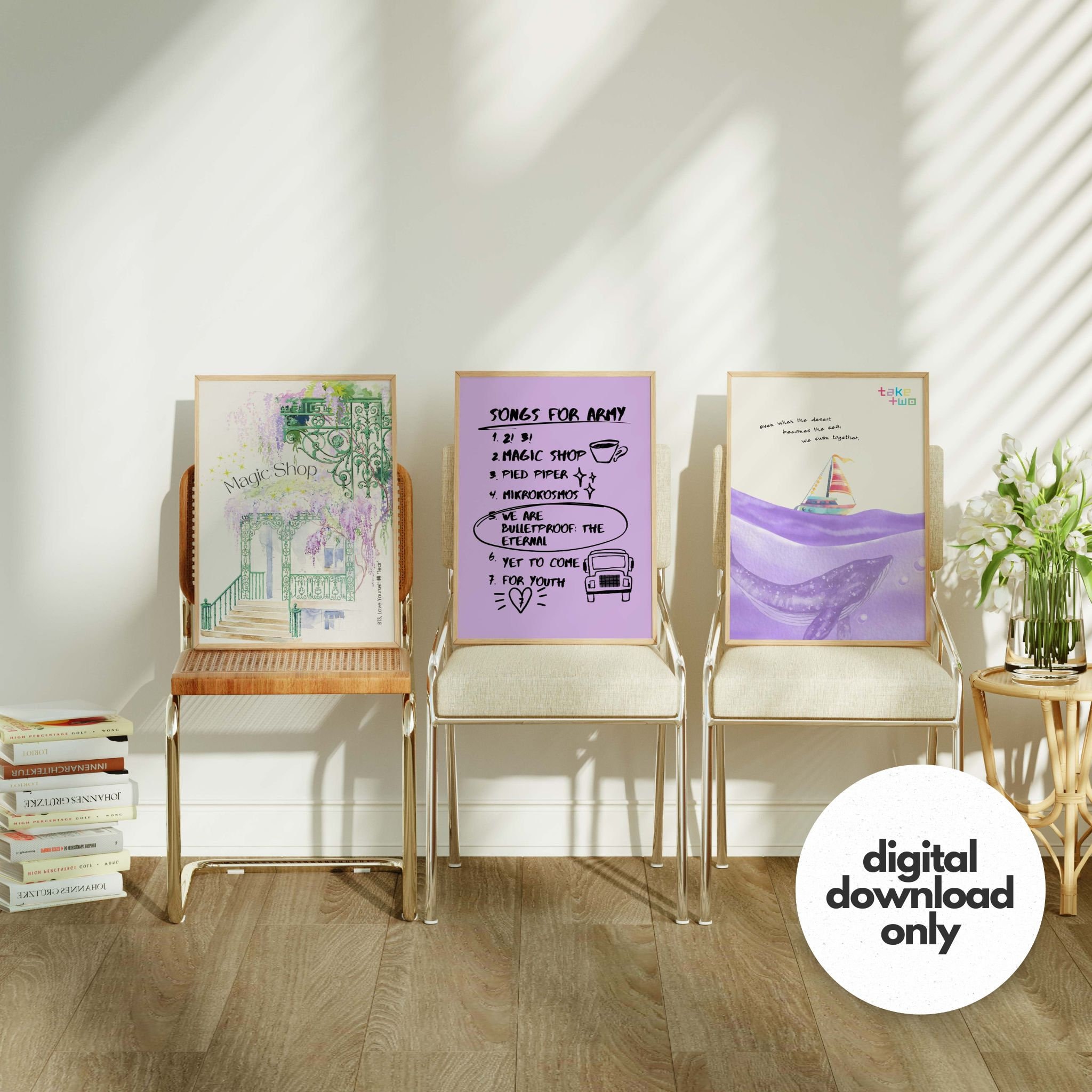 Bts Poster Bts Army 6 Posters Bundle Bts Wall Art Bts Merch Bts Army ...