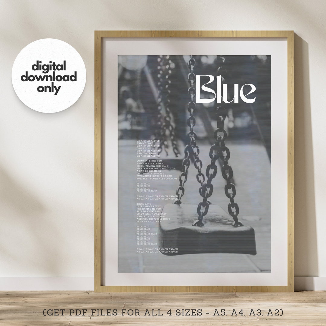 Bts Poster Bts V Layover Blue Bts Art Bts Merch Taehyung Bts - Etsy