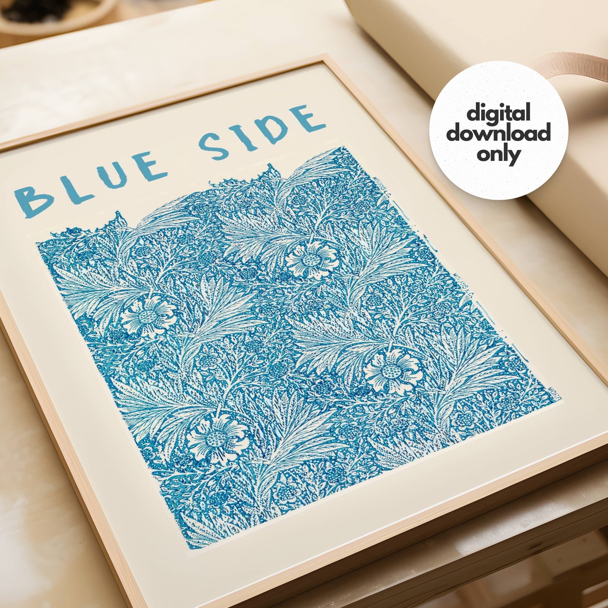 Bts Poster Jhope Blue Side Bts Wall Art Bts Merch Bts Decor Bts Digital ...