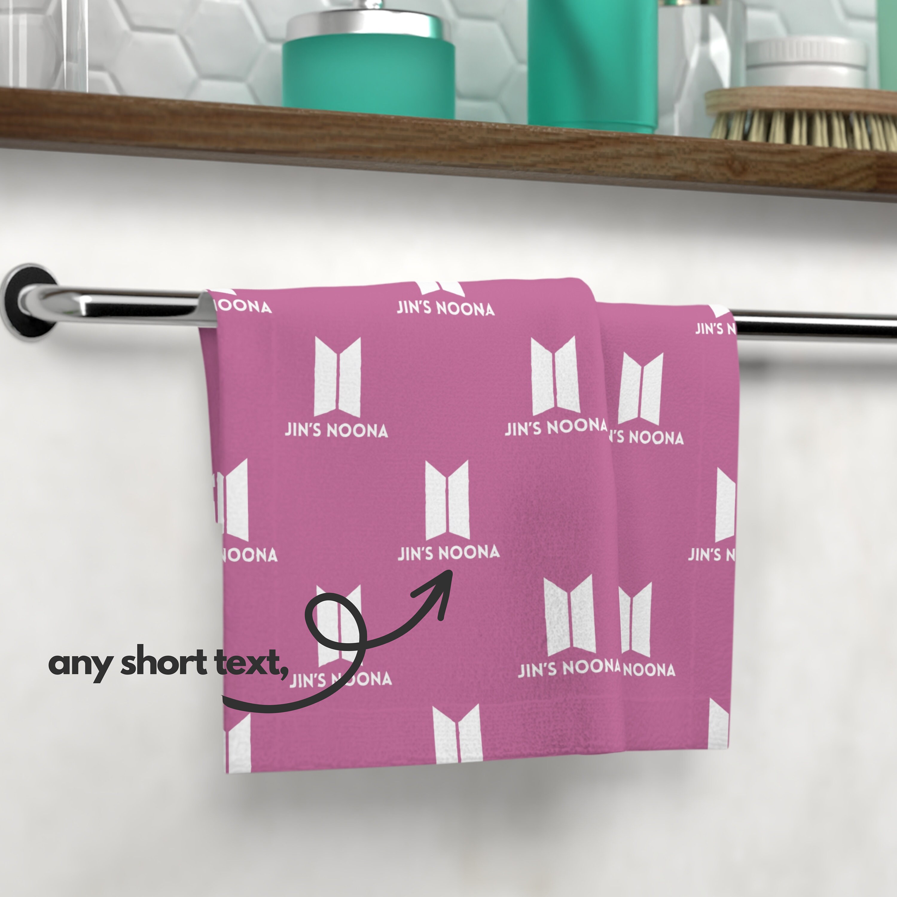 Bts Merch Bts Custom Towel, Bts Personalized Merch, Bts Gifts, Bts Army ...