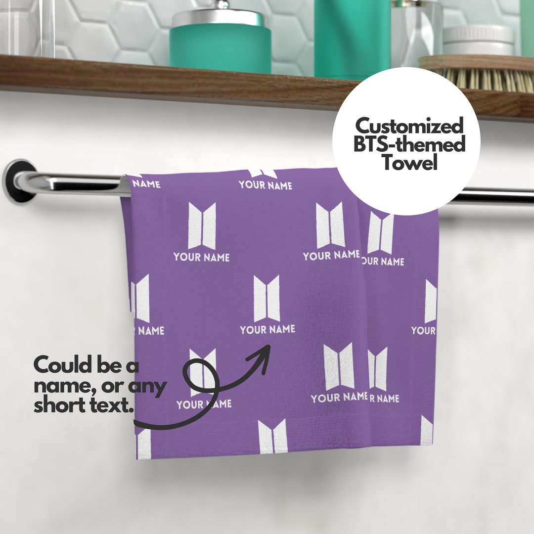 Bts Merch Bts Custom Towel, Bts Personalized Merch, Bts Gifts, Bts Army ...