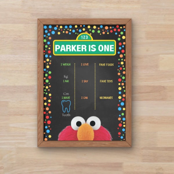 Elmo Birthday Board - Etsy