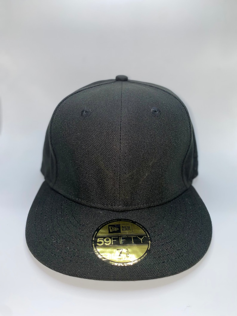 Custom New Era Black Hat | Custom 59fifty Hat | 59fifty Custom | Fitted ...