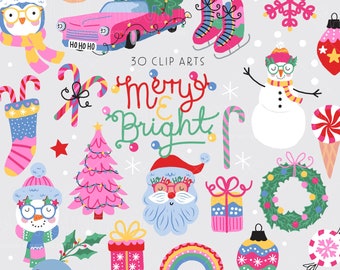 Santa's Workshop Clip Art - Christmas Character Clip Art Set, Digital ...