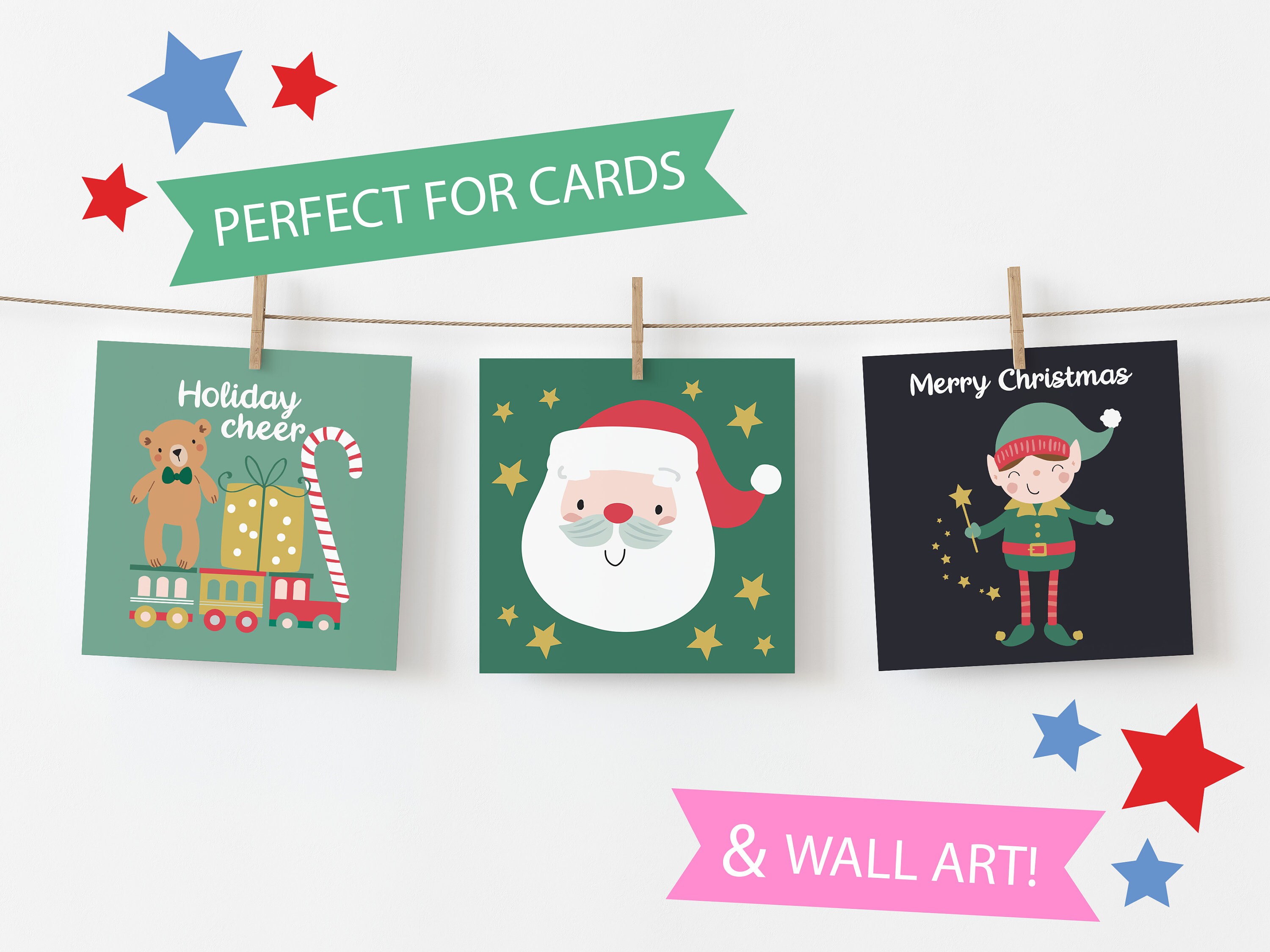 Santa's Workshop Clip Art - Christmas Character Clip Art Set, Digital ...