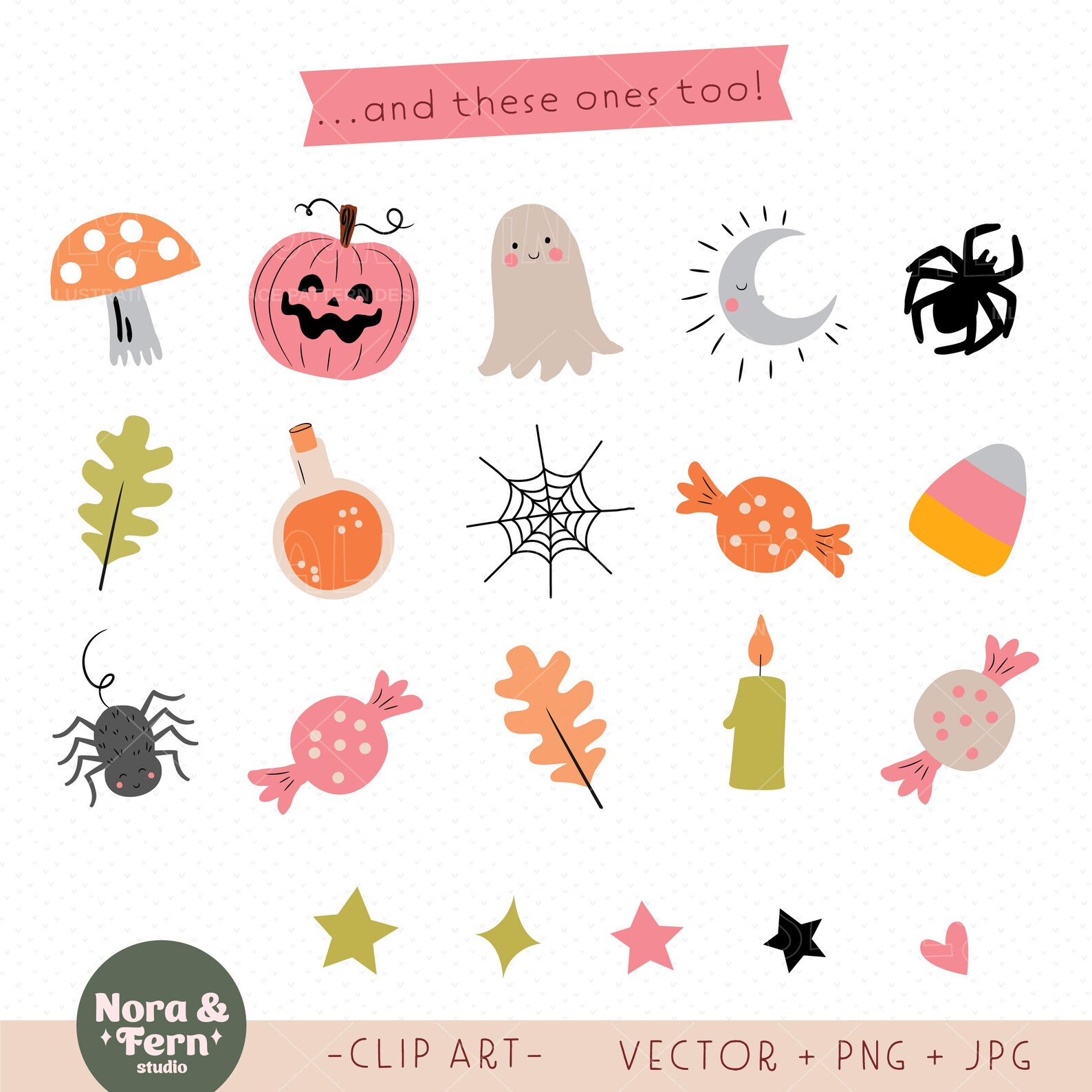 Cutest Halloween Clip Art - Cute Spooky Clip Art, Halloween PNG ...