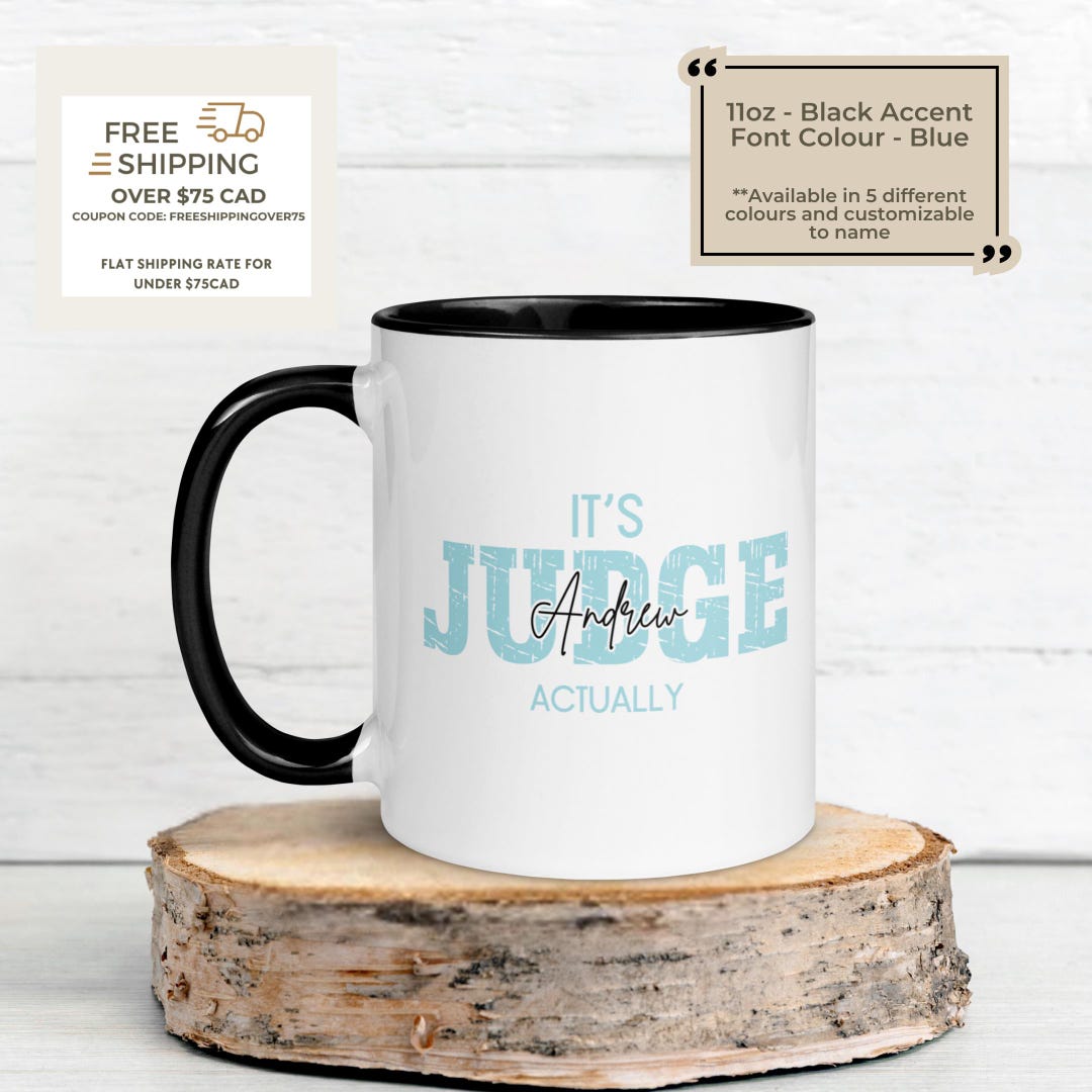 Custom Judge Mug With “it’s Judge [name] Actually”, Personalized Gift ...