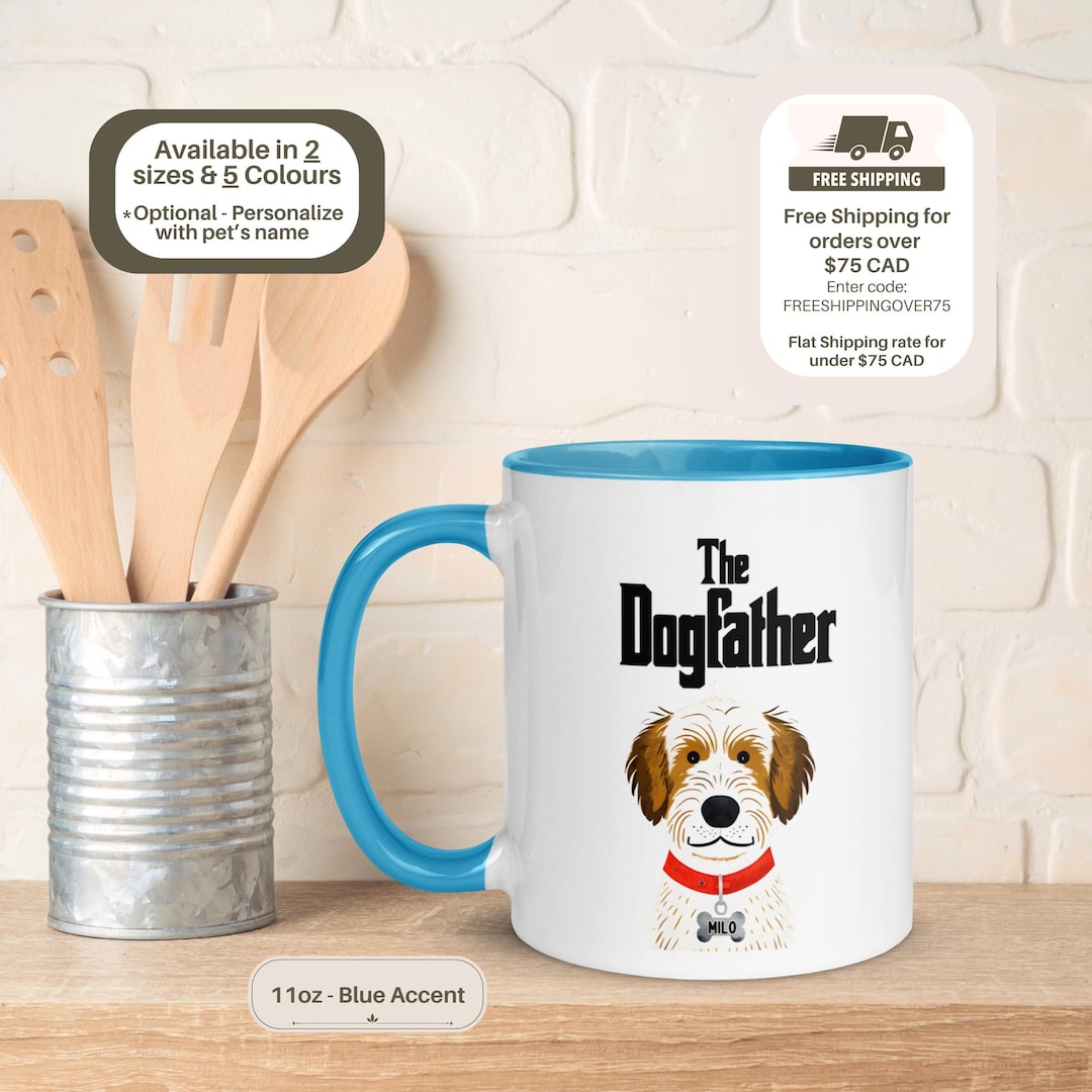 The Dogfather Labradoodle Mug - Custom Dog Dad Gift - Personalized Pet ...