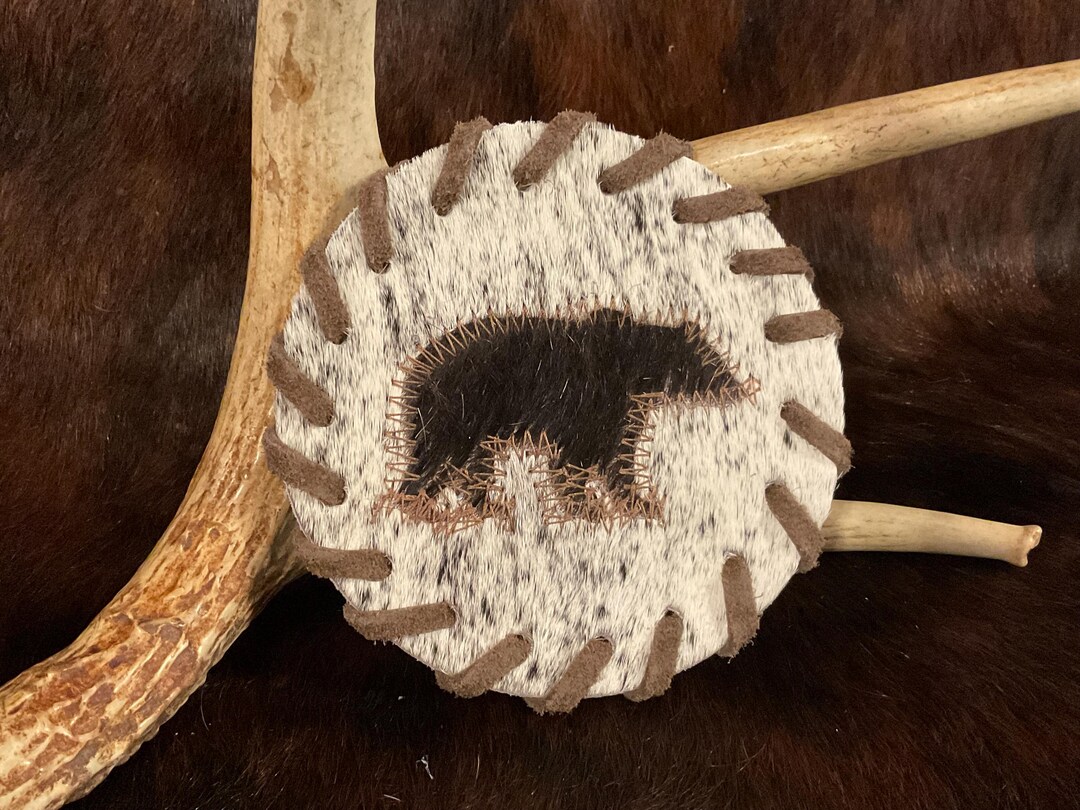 Cowhide Coasters, Boho Drink Coasters, Cow Print Decor, Country Western ...