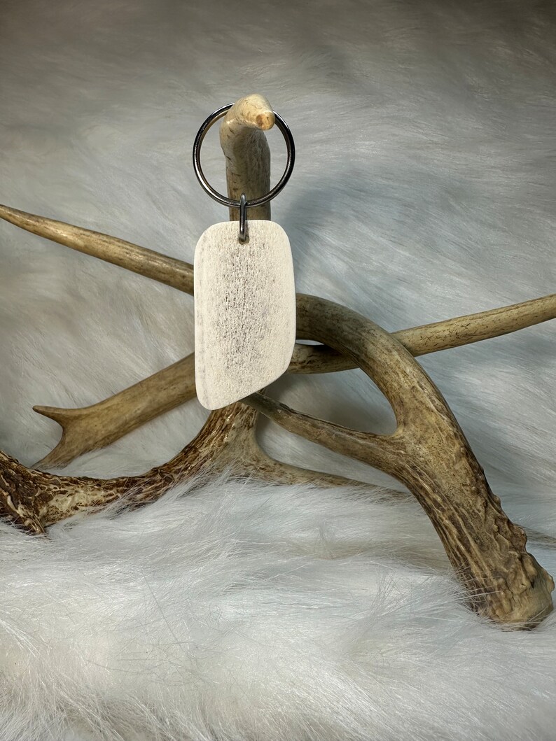 Handcrafted Antler Keychain, Country Key Ring Holder, Wildlife Keychain ...