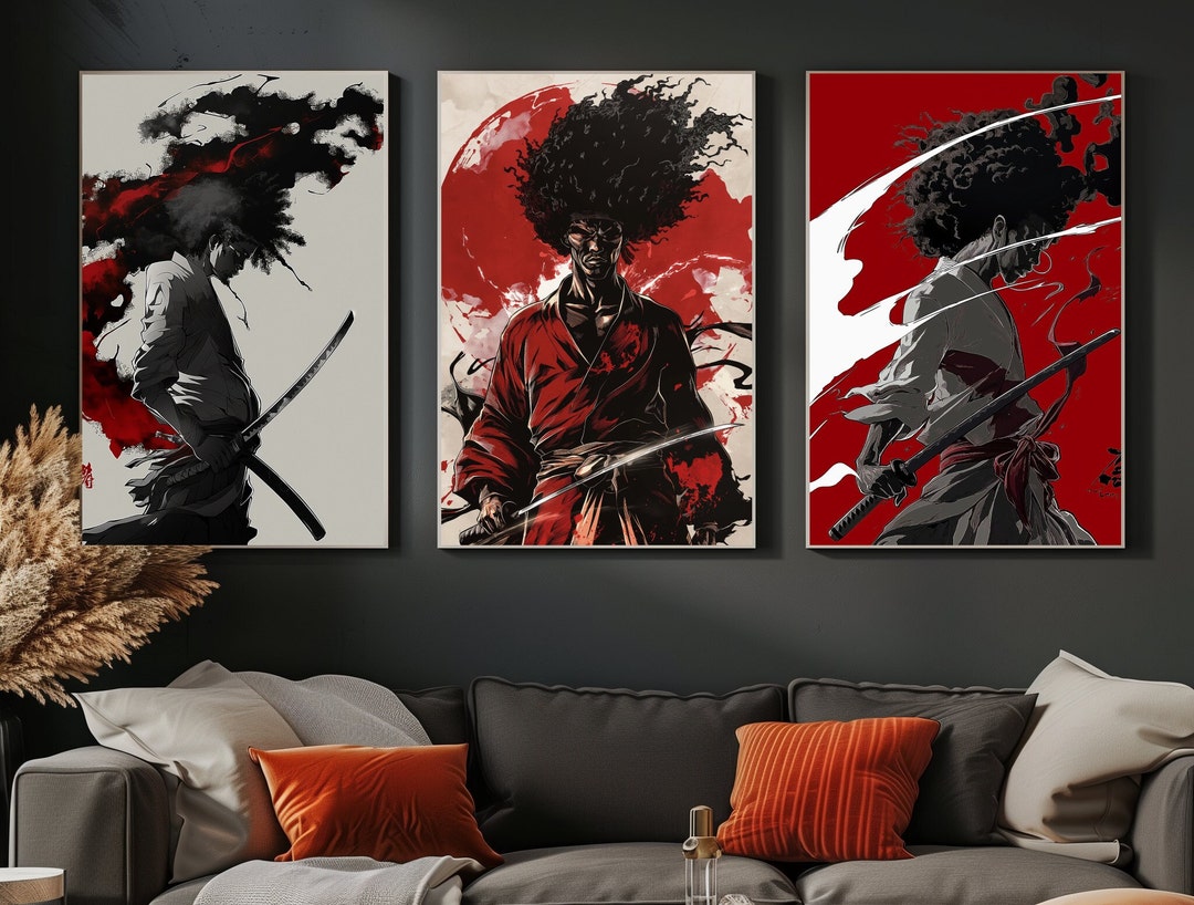 Afro Samurai, Anime Poster, Printable Poster, Afro Samurai Digital ...