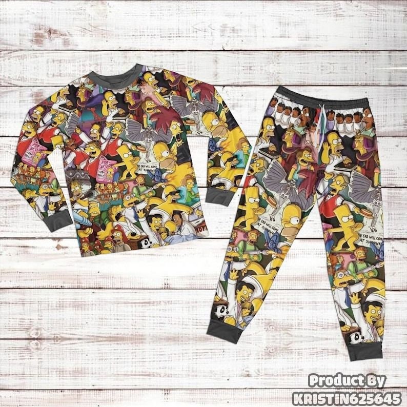 Disney The Simpson Raglan Pajamas Set sold by Expropriation_Perla | SKU ...