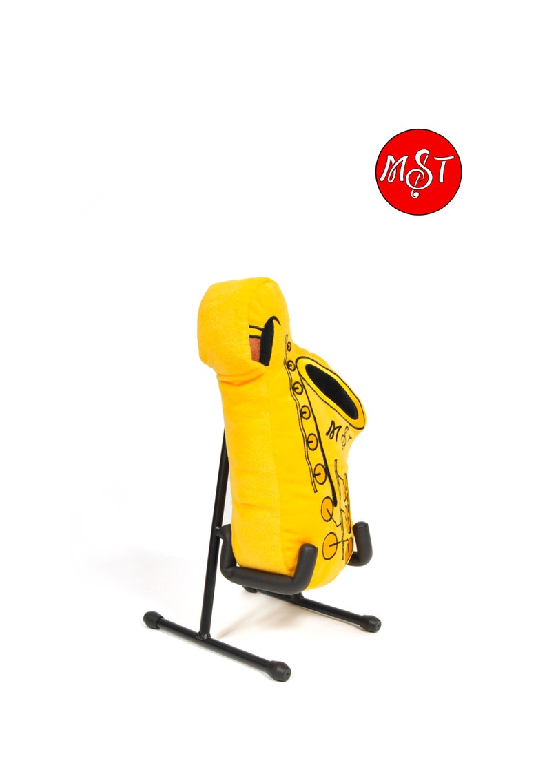 Golden Saxophone Plush Toy – Soft Musical Gift for Kids & Jazz Lovers ...