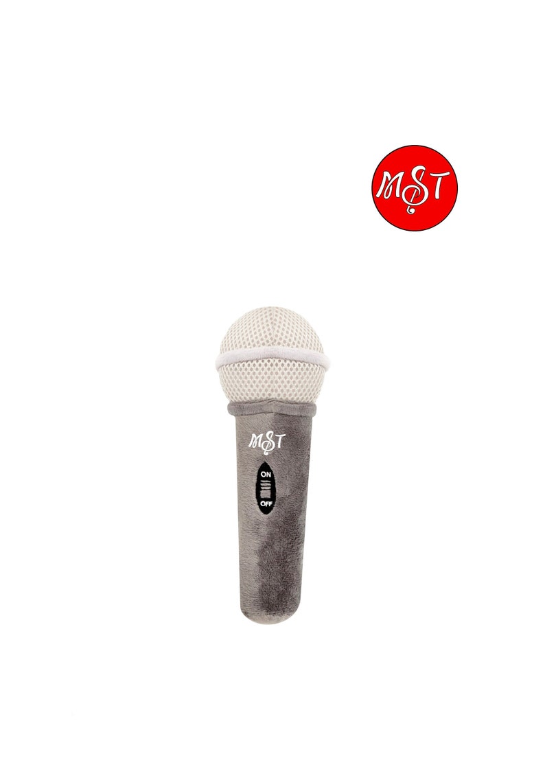 Plush Microphone Toy – Soft Music Toy for Kids – Pretend Play Mic ...