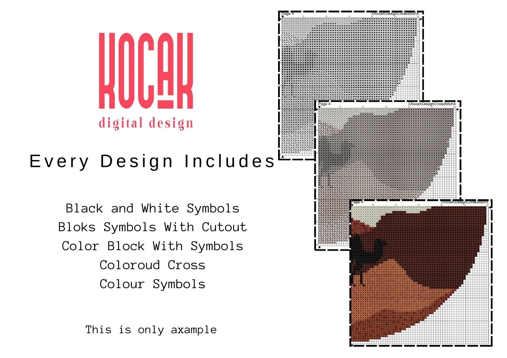 Desert Landscape Cross Stitch Pattern, Desert Cross Stitch Pattern ...