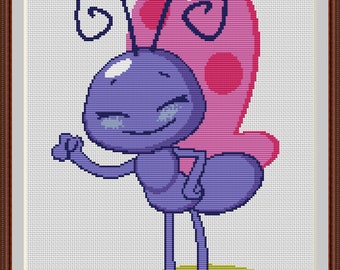 Dinosaur Cross Stitch Pattern, Easy Cross Stitch Pattern, Cross Stitch ...