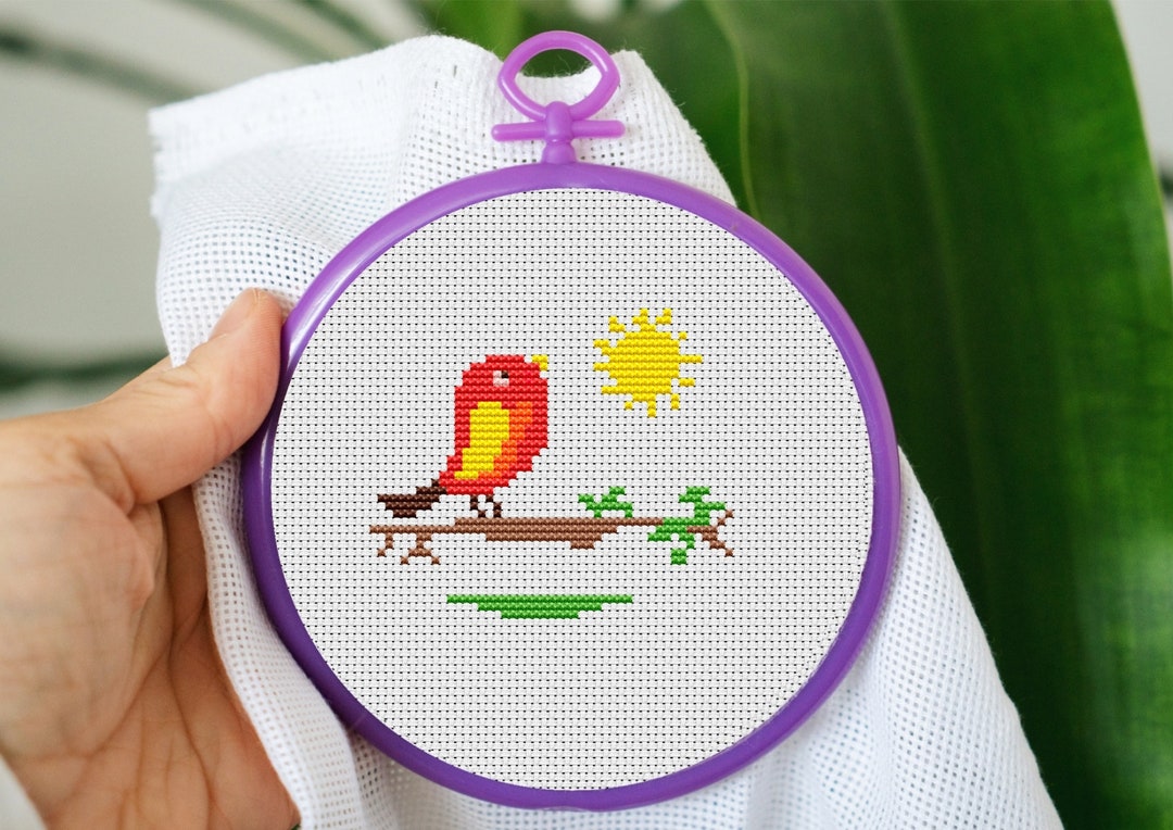 Small Bird Cross Stitch Pattern, Bird Cross Stitch Pattern, PDF Pattern ...