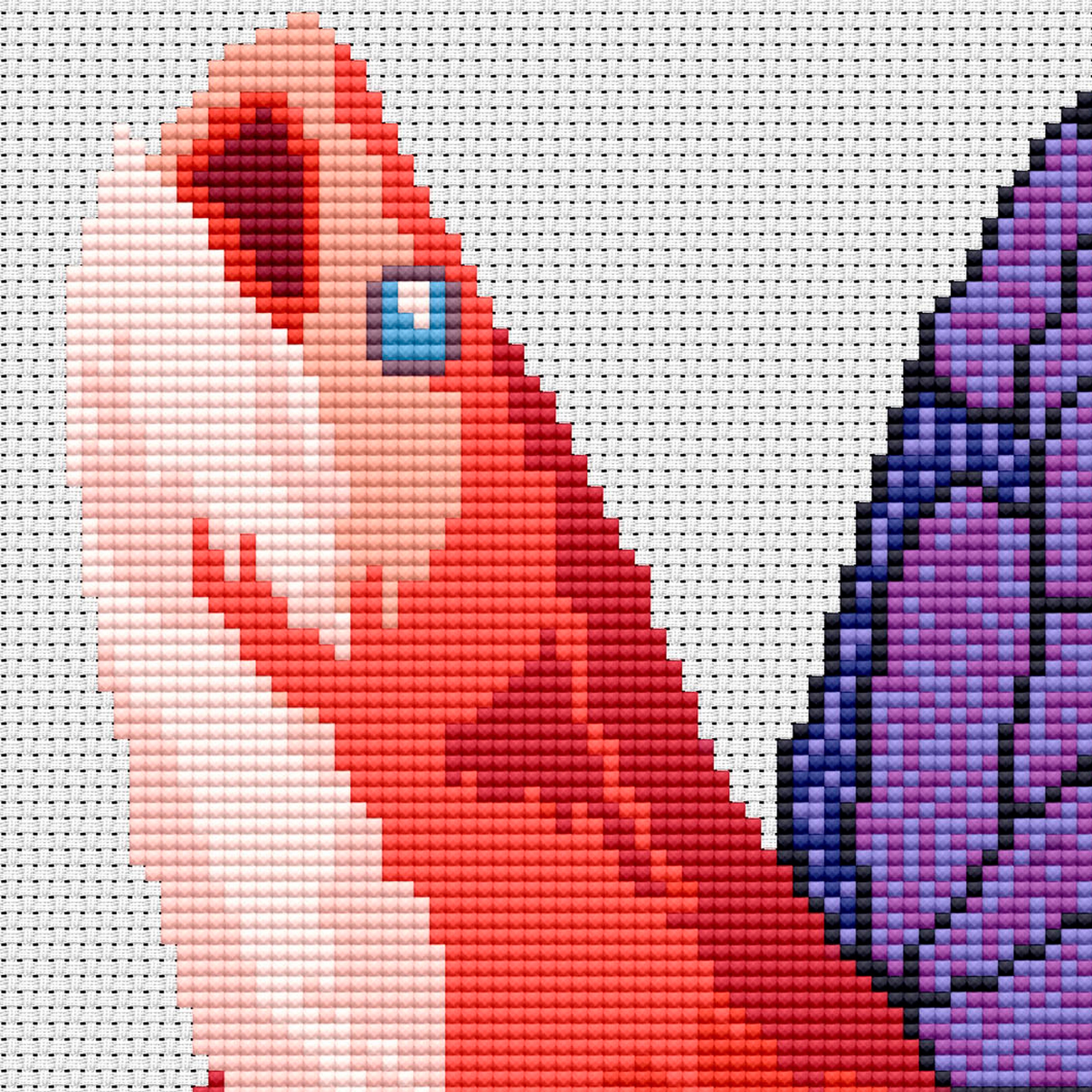 Fish Cross Stitch Pattern, Colorful Fish Cross Stitch Pattern, Easy ...