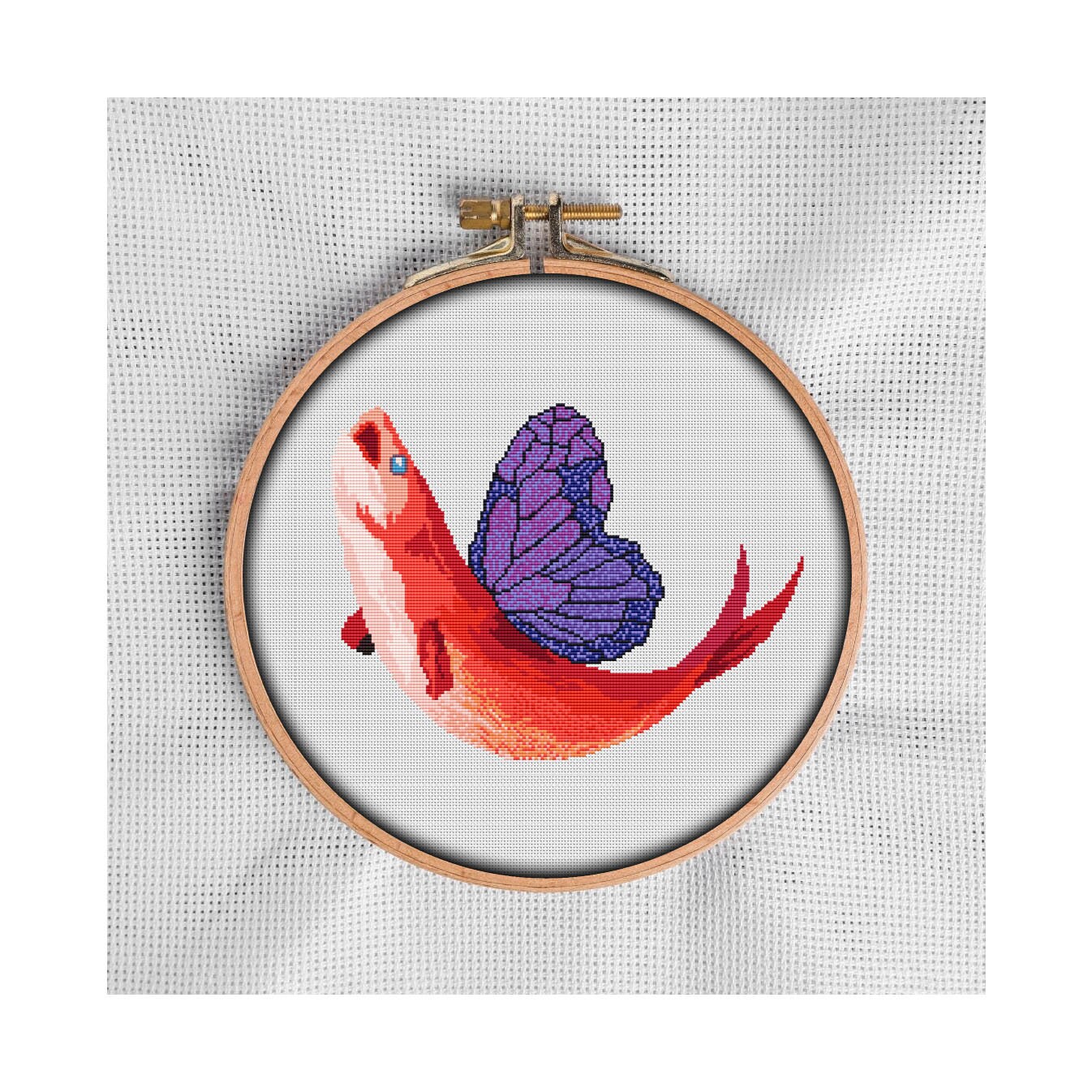 Fish Cross Stitch Pattern, Colorful Fish Cross Stitch Pattern, Easy ...