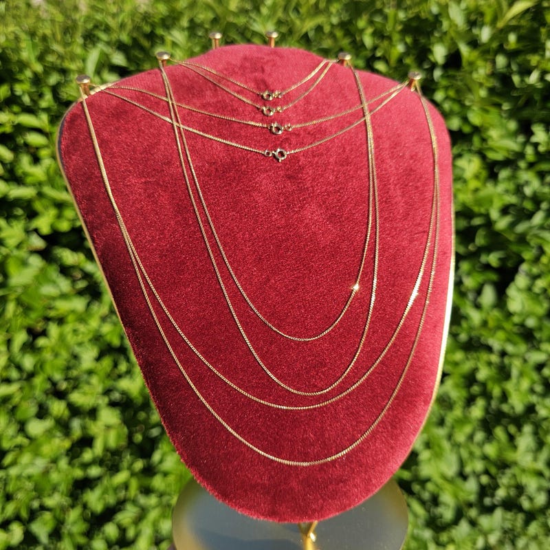 Kids 9ct Gold Necklace - Etsy