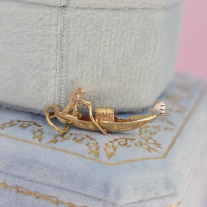 Vintage 9ct Yellow Gold 3D Gondola Charm 9k Italian Adventure - Etsy