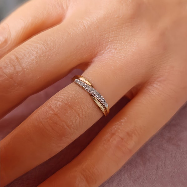 Overlapping Ring - Etsy