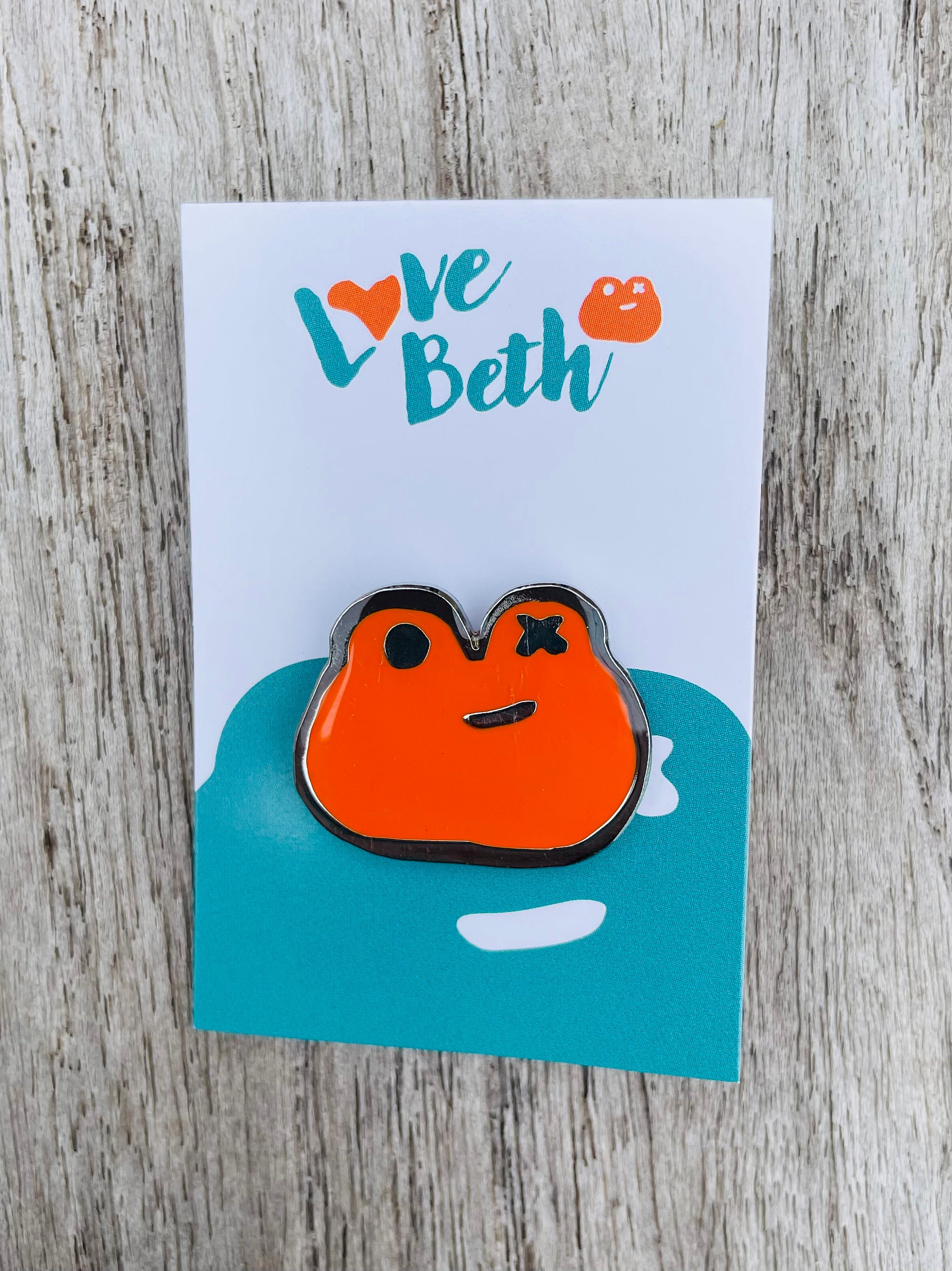 Frog Enamel Pin Badge - Etsy