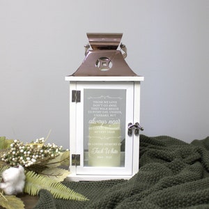 Loss of Loved One Memorial Lantern Memorial Lantern Gift Walk Beside Us ...