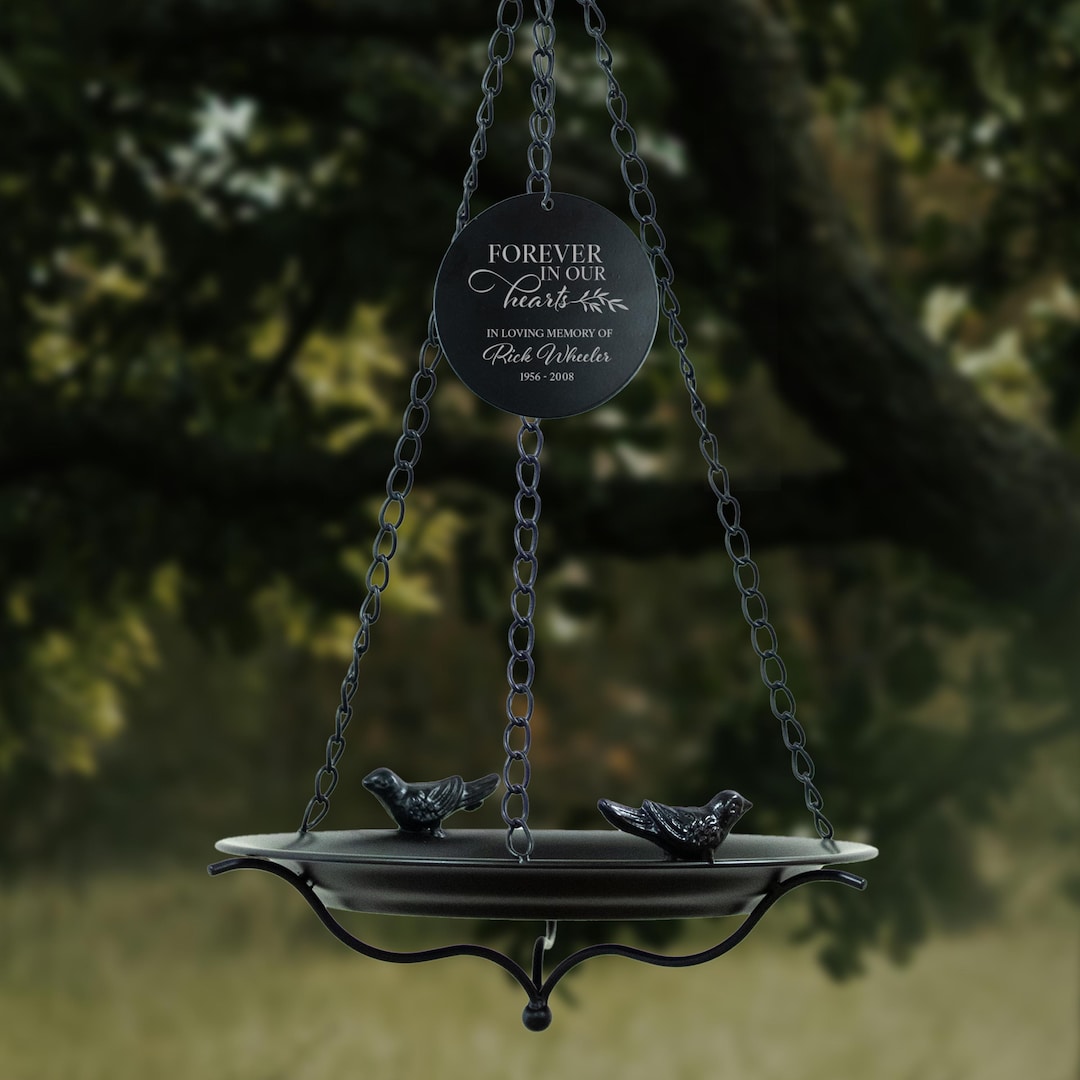 Memorial Garden Decor | Sympathy Gift Personalized | Remembrance Bird ...