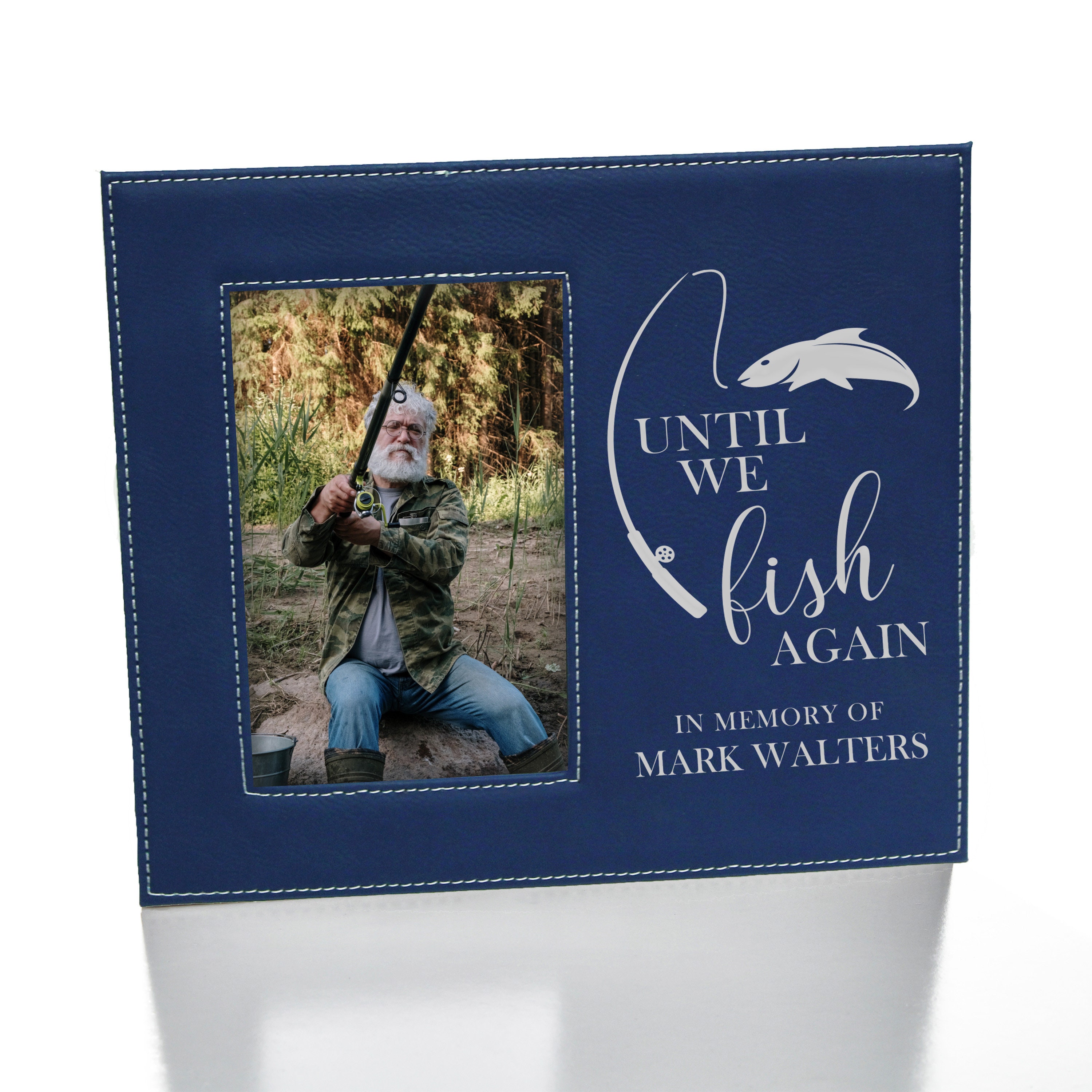 Fishing Memorial Picture Frame Personalized Fishing in Heaven Dad ...