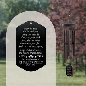 Irish Prayer Memorial Gift | Personalized Irish Blessing Sympathy Wind ...