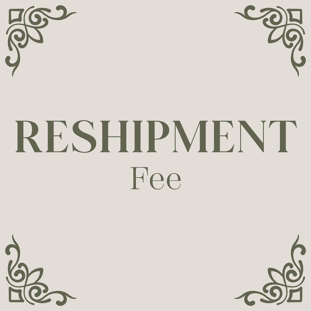 Reshipment Fee - Etsy