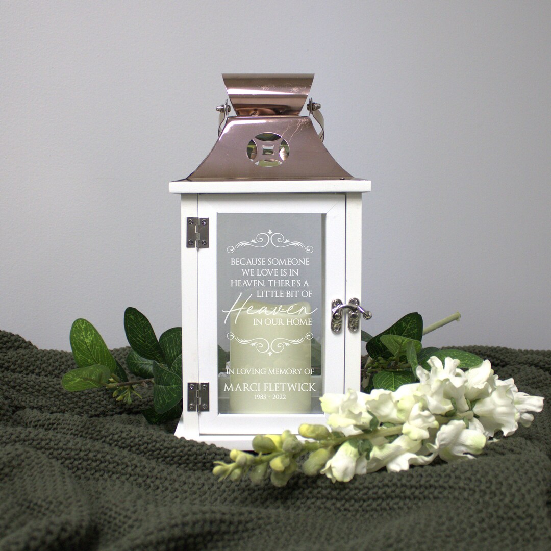 In Memory of Lantern Personalized Memorial Lantern Heaven in Home ...