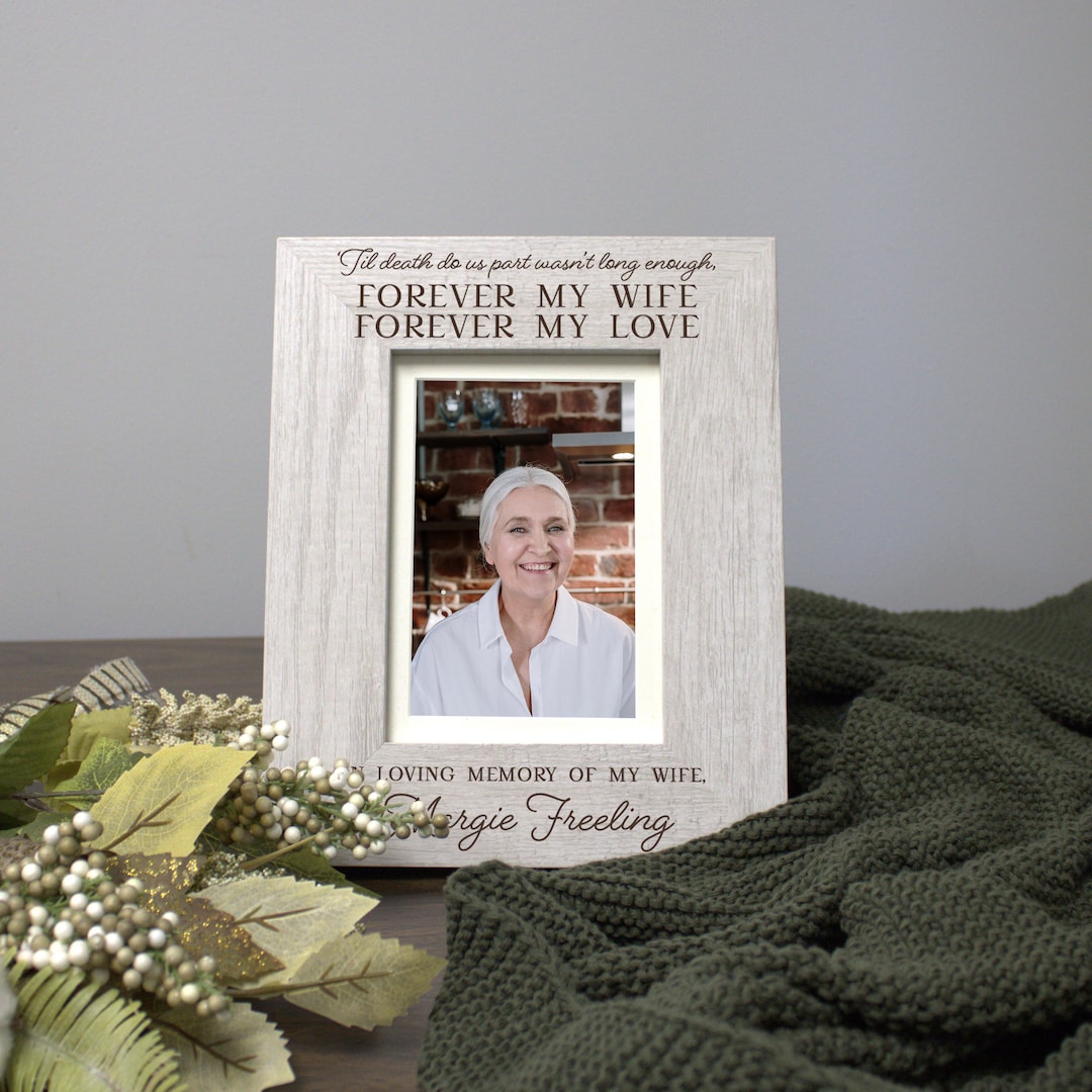 Wife Loss Picture Frame Wife Memorial Picture Frame Personalized in ...