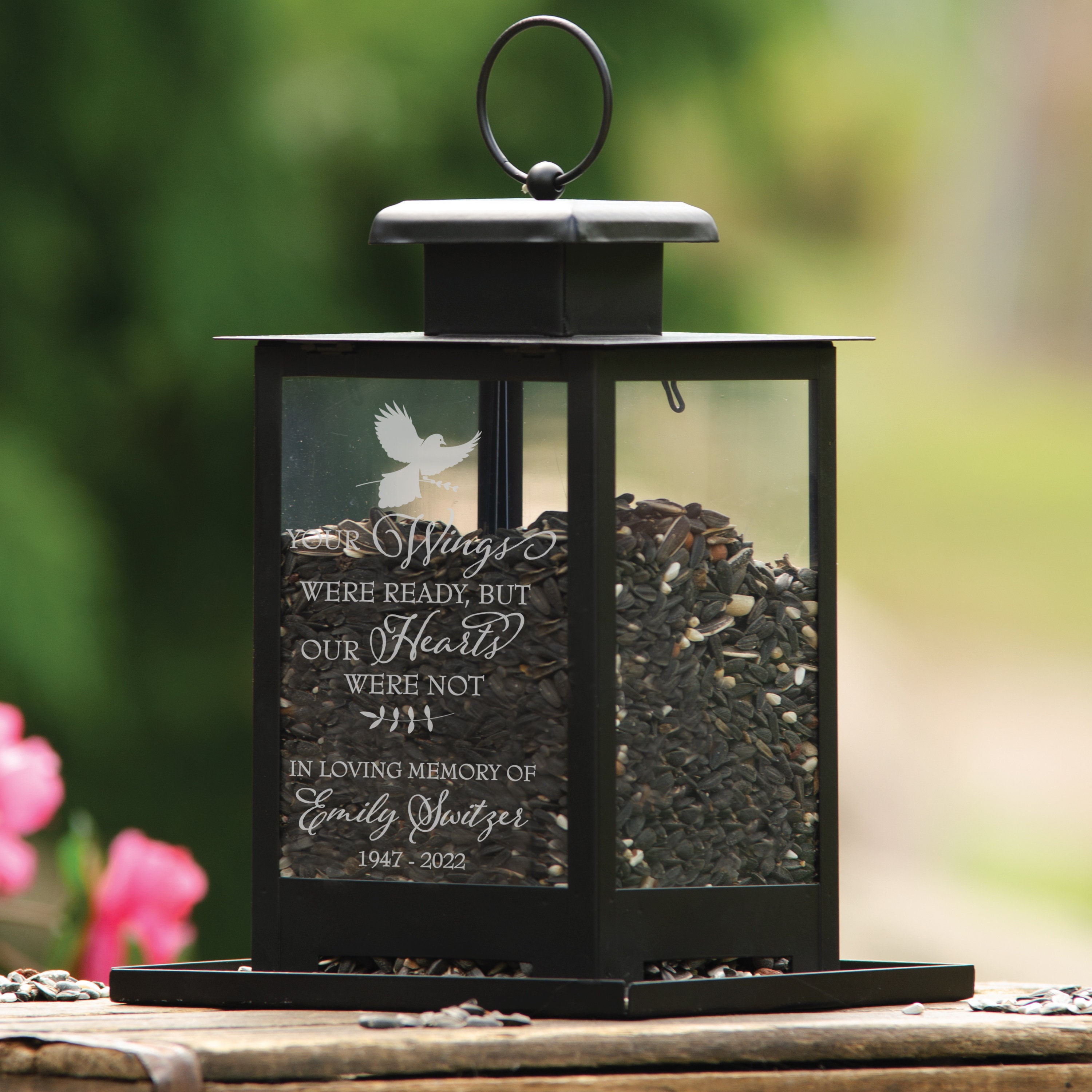 Wings Were Ready Memorial Bird Feeder Sympathy Garden Gift in Memory of ...