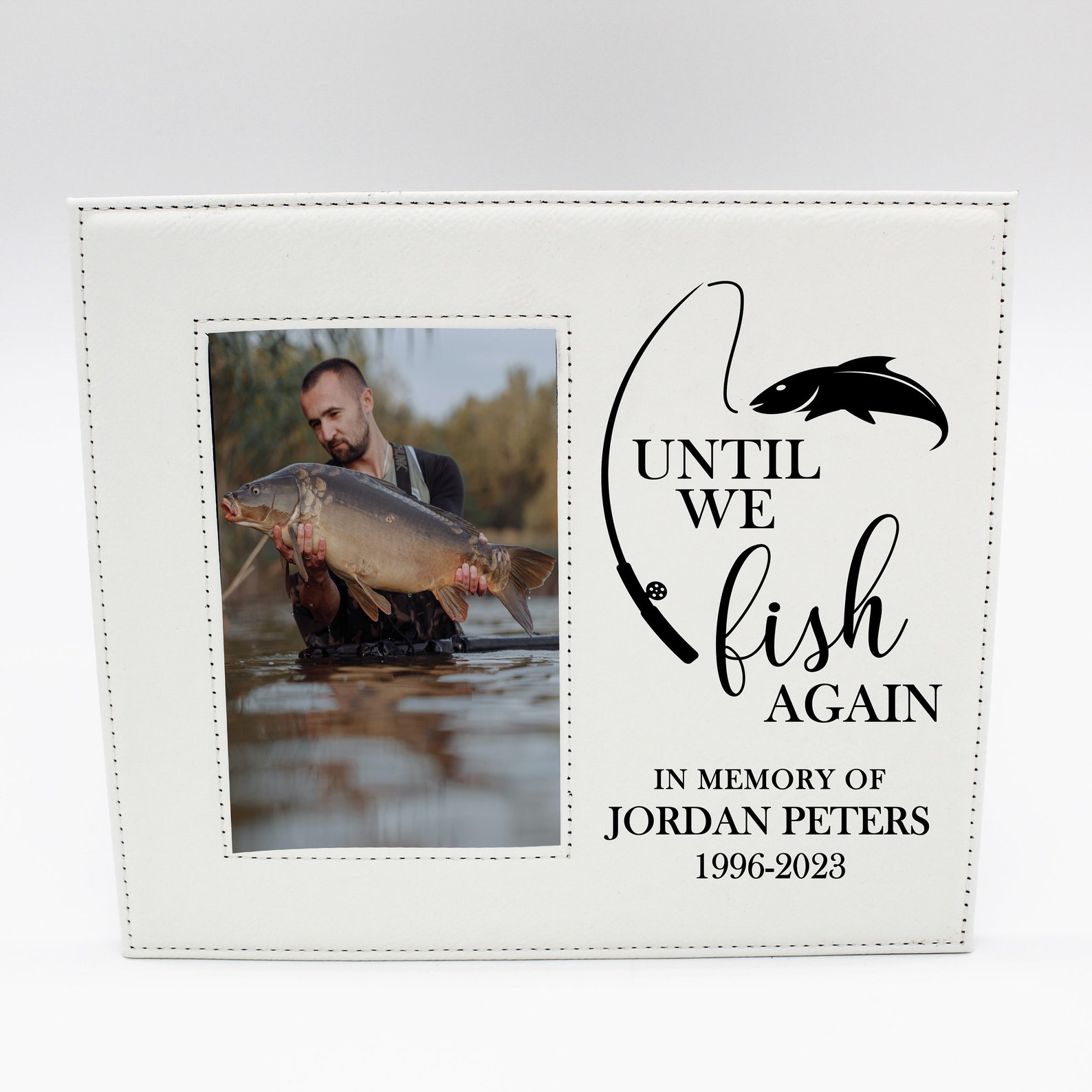 Fishing Memorial Picture Frame Personalized Fishing in Heaven Dad ...