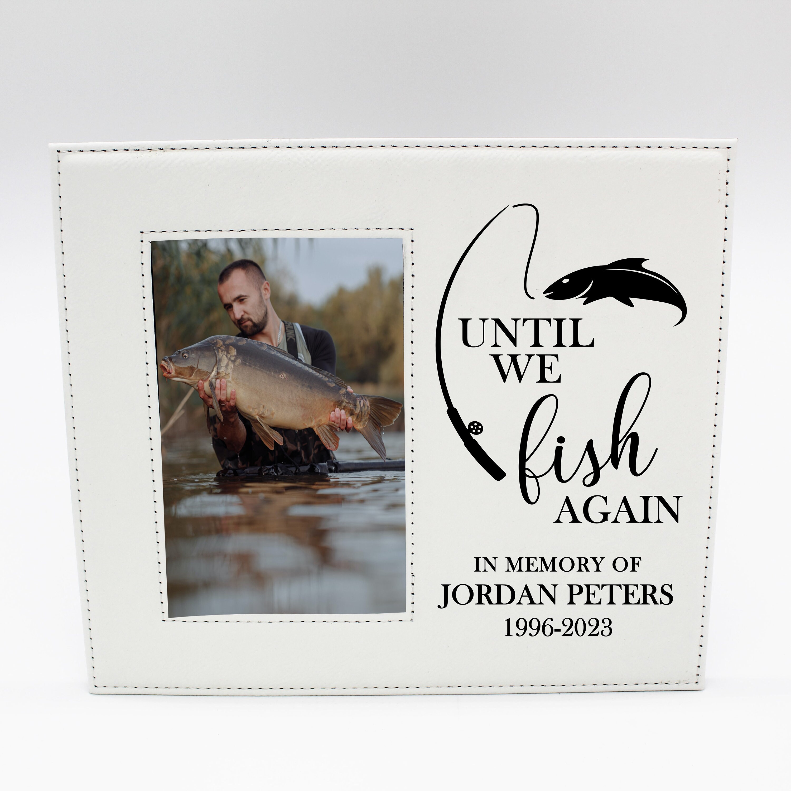 Fishing Memorial Picture Frame Personalized Fishing in Heaven Dad ...