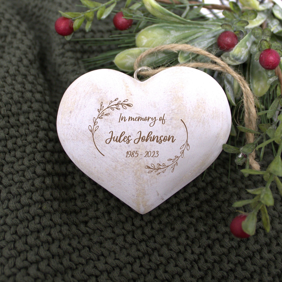 Personalized in Memory of Memorial Ornament Sympathy Christmas Ornament ...