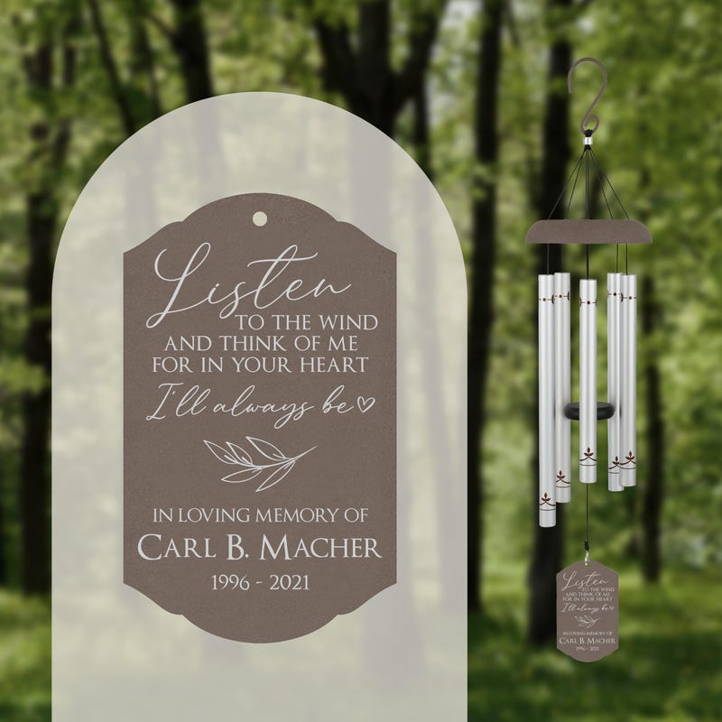 Wind Chime Sympathy Poem - Etsy