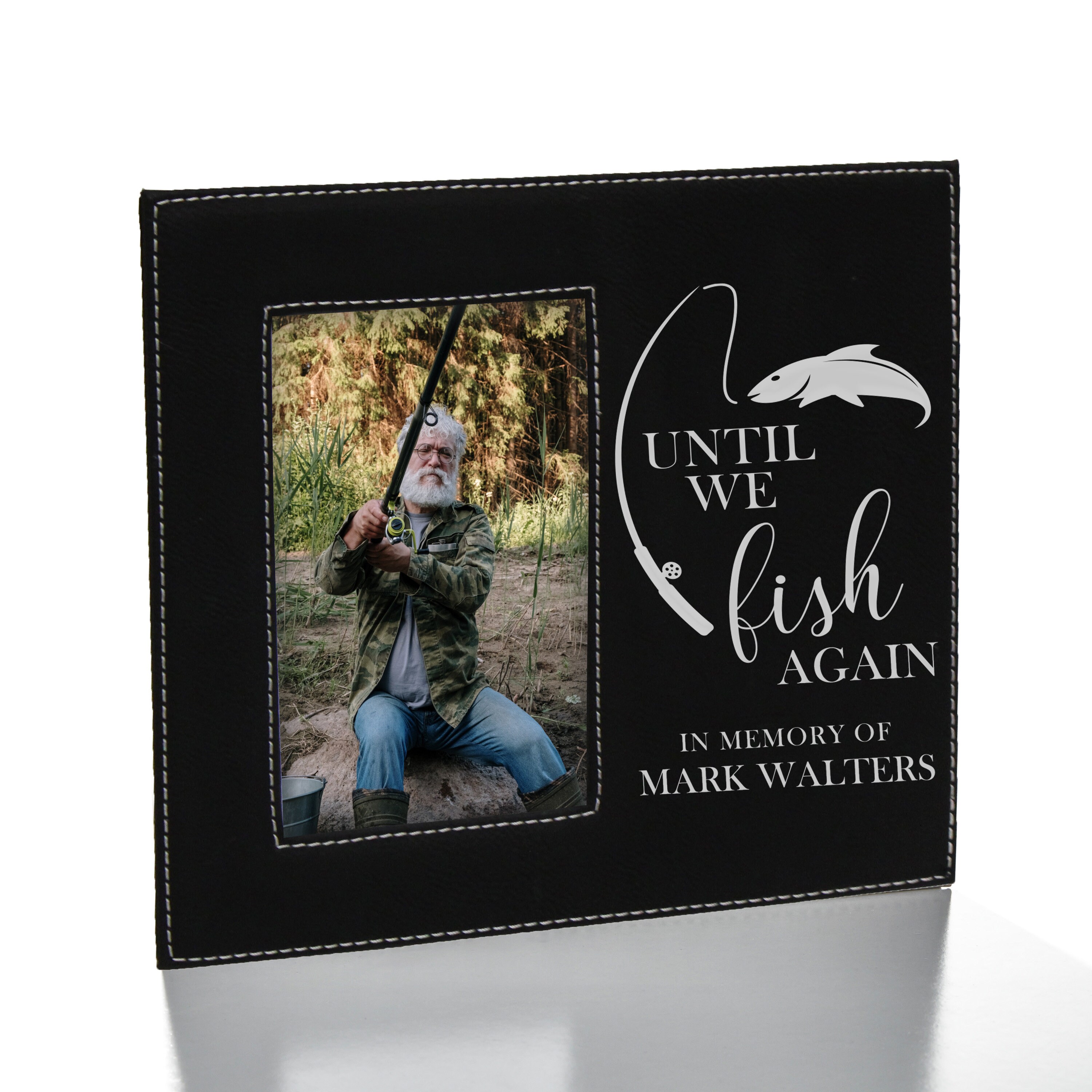 Fishing Memorial Picture Frame Personalized Fishing in Heaven Dad ...