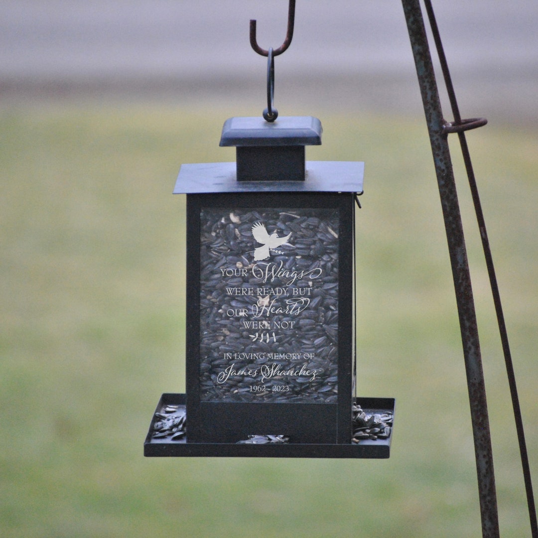 Wings Were Ready Memorial Bird Feeder Sympathy Garden Gift in Memory of ...