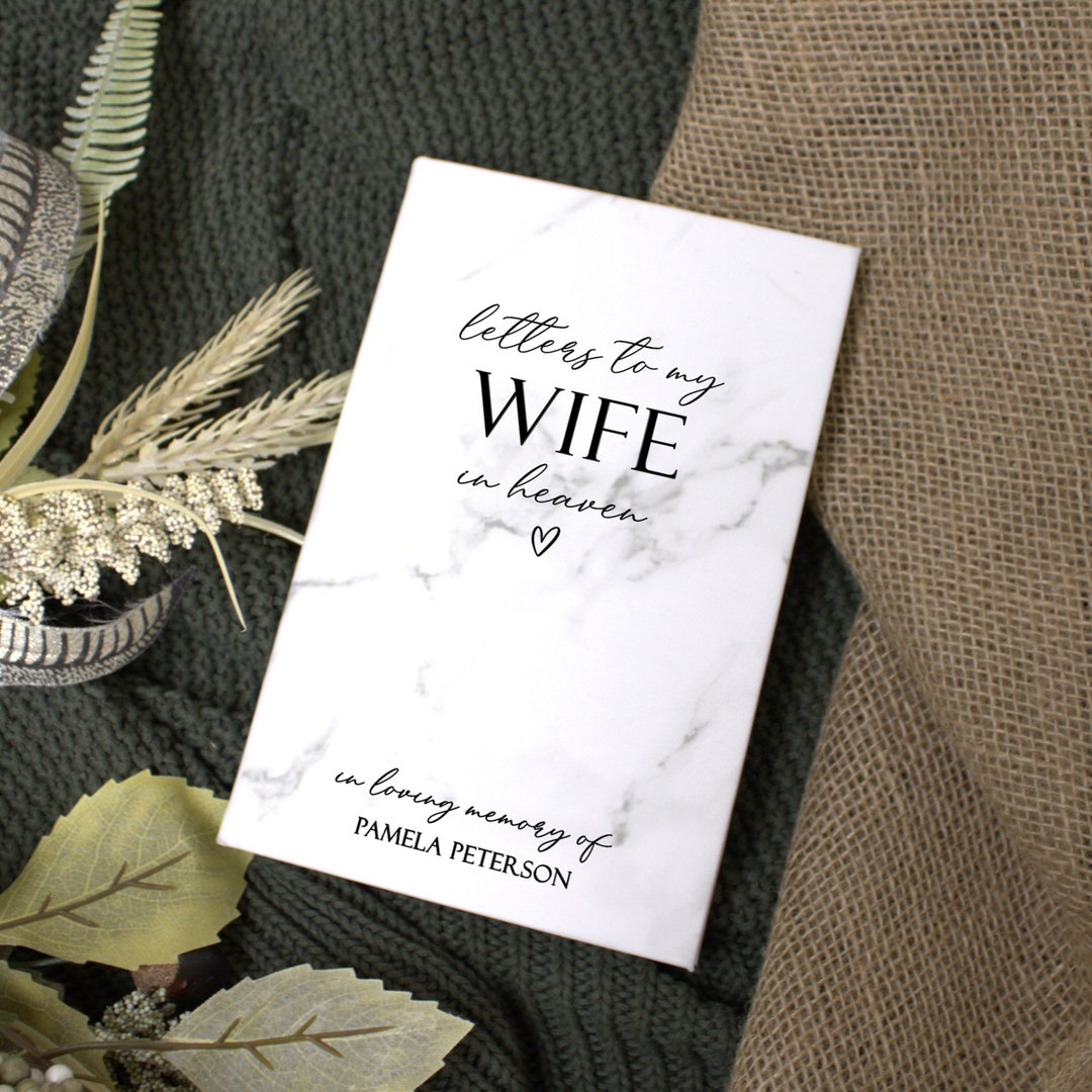 Sympathy Gift for Loss of Wife Letters to Wife Grief Journal Wife ...