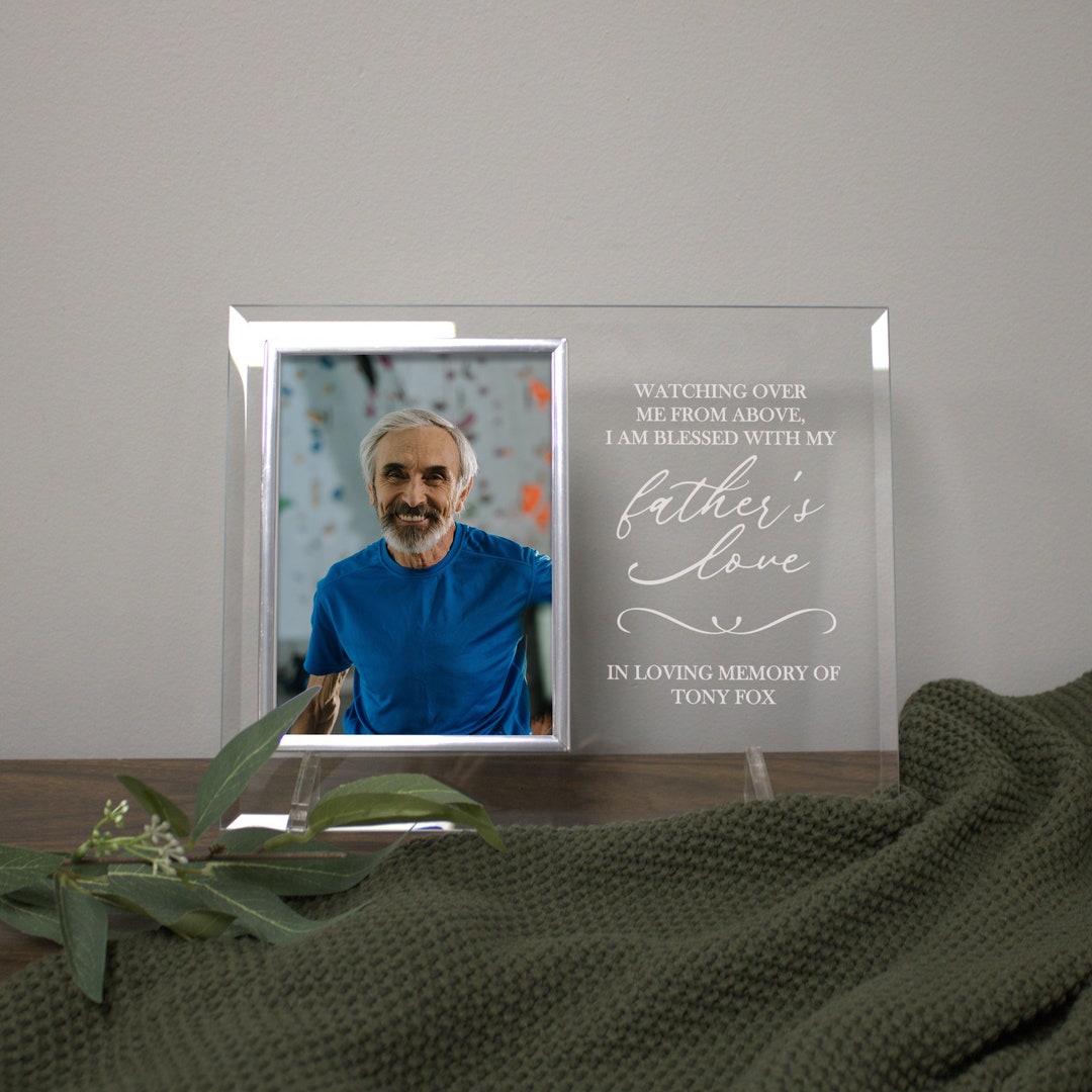 In Memory of Father Memorial Frame Loss of Dad Poem Gift Dad Memorial ...