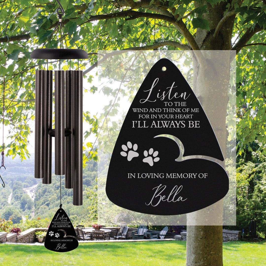 Dog Memorial Gift Pet Memorial Wind Chime Pet Loss Gifts for Dog Pet ...