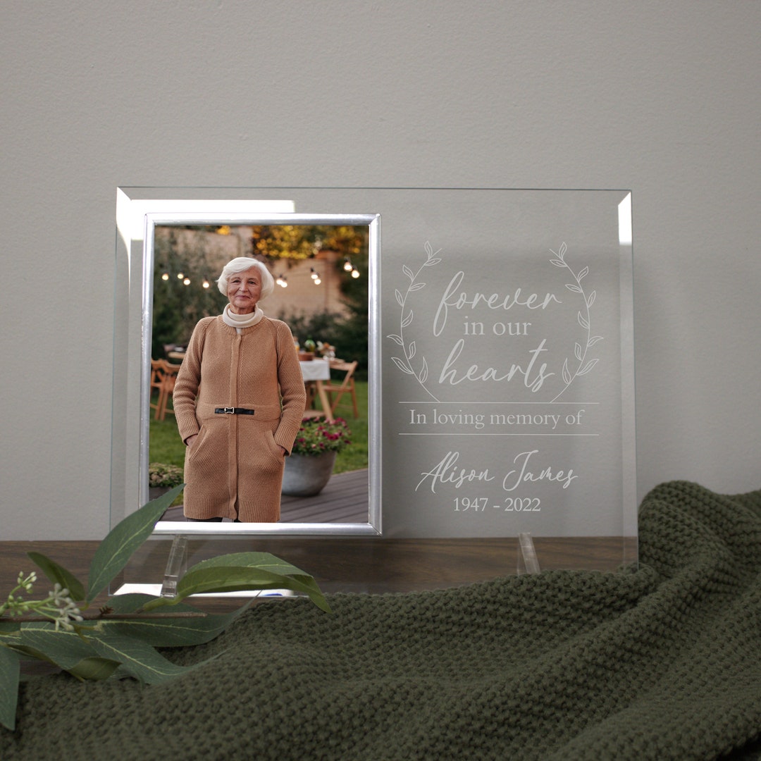 Forever in Our Hearts Sympathy Frame in Memory of Memorial Gift ...