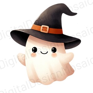 Cute Ghost Halloween PNG Bundle Cute Boho Ghost Clipart Spooky ...