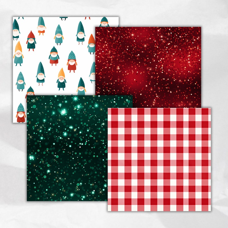 Christmas Digital Paper Holiday Scrapbook Papers Christmas Tree ...
