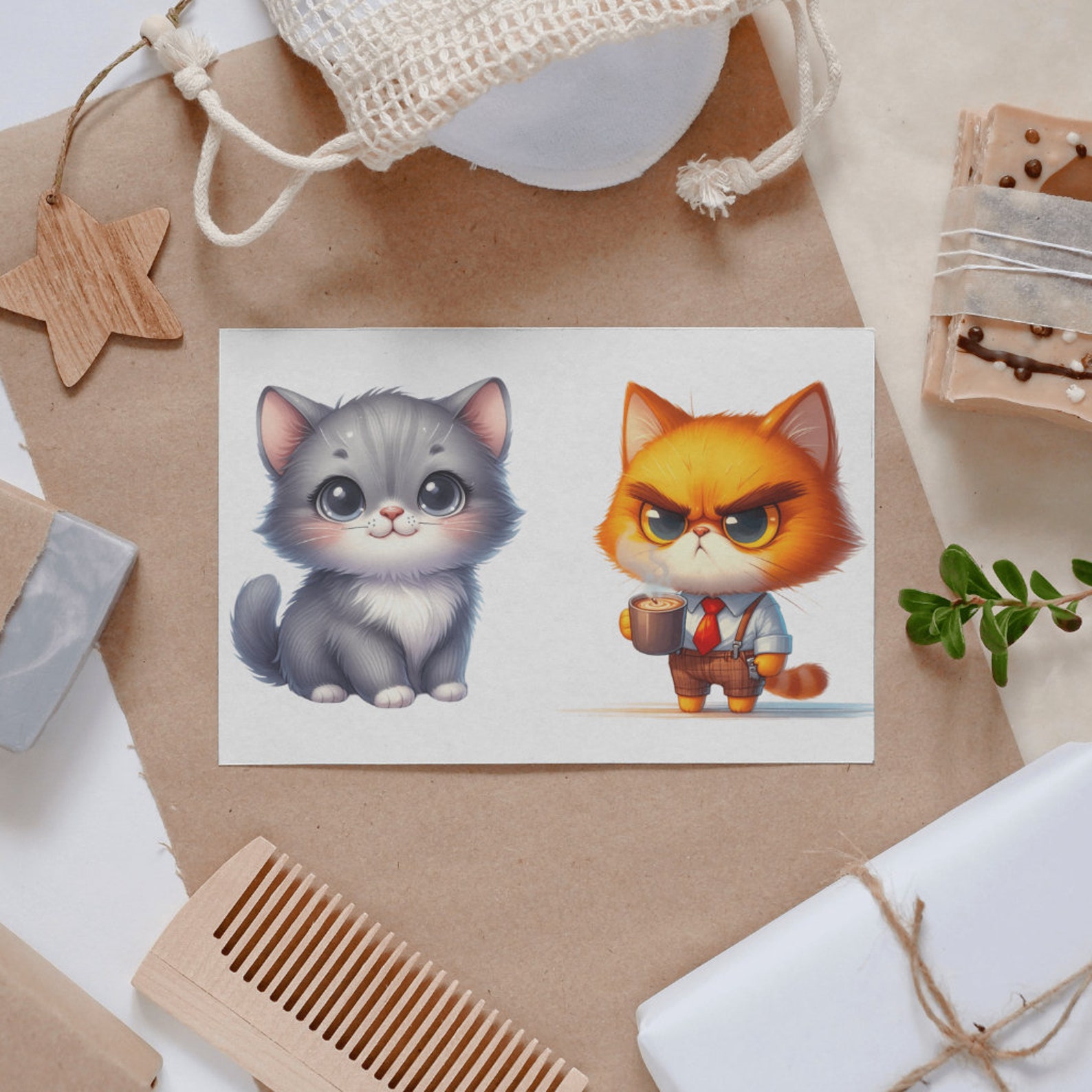 Watercolor Cute Cat Clipart Happy Cats Cartoon Cat PNG Baby Animals ...