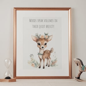 Boho Woodland Animals Clipart Cute Watercolor Animals Clipart Cute ...